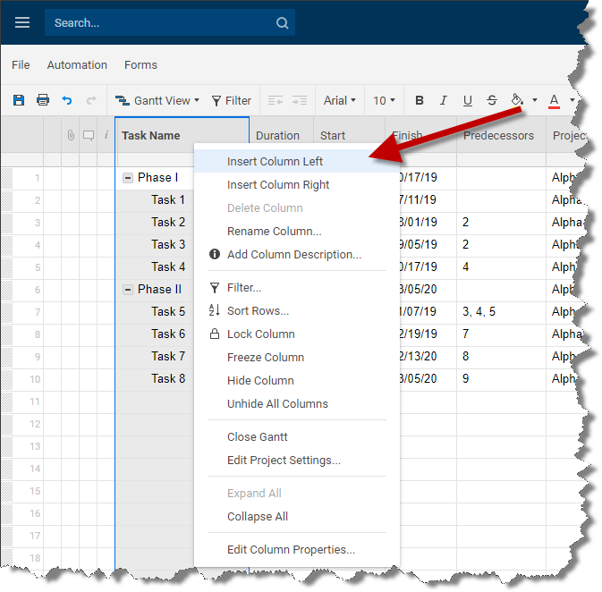 Smartsheet Multi-Project Gantt Chart | OnePager Smartsheet Multi-Project Gantt Chart | OnePager