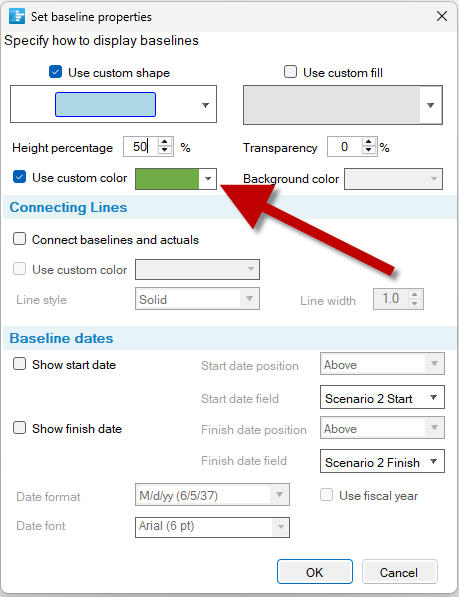 Smartsheet Project Scenario Comparison Timeline | OnePager